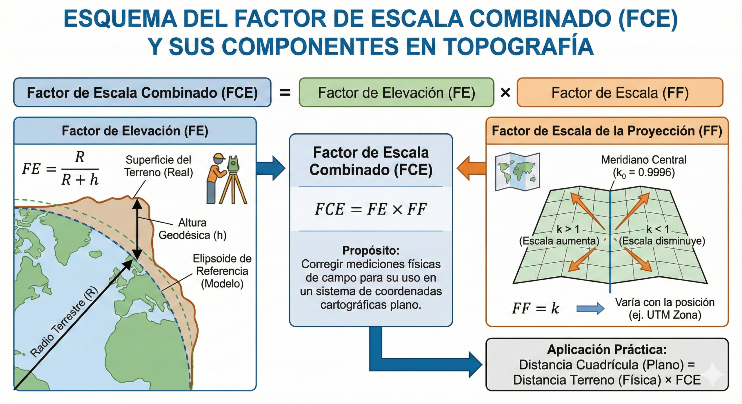 Cómo elegir el factor de escala correcto en topografía (guía rápida)