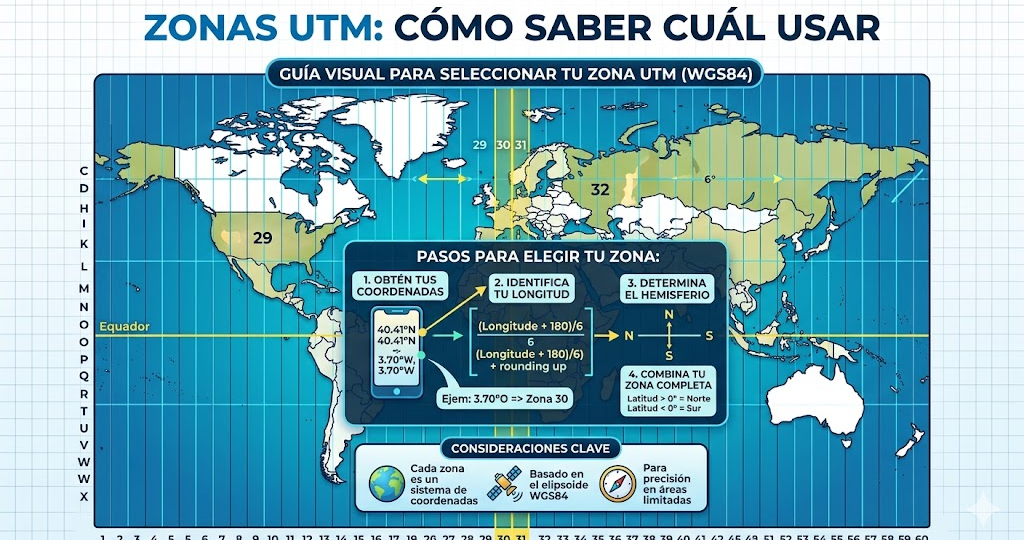 Zonas UTM: Cómo saber cuál usar | Dragoit
